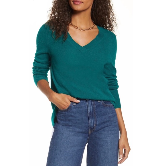 Halogen | Sweaters | Halogen Double V Cashmere Sweater | Poshmark